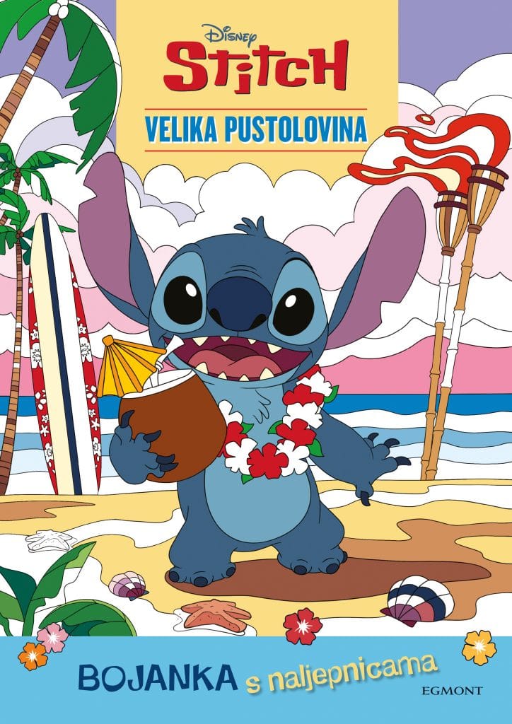Stiže Stitch! Bojanka s naljepnicama